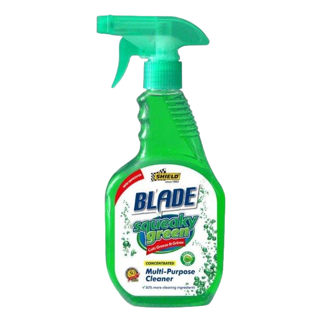 SHIELD BLADE SQUEAKY GREEN SPRAY CLEANER 500ML - HSB Trading Online Store