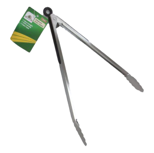 CAMPGEAR CLAM TYPE STAINLESS STEEL BRAAI TONGS — HSB Trading