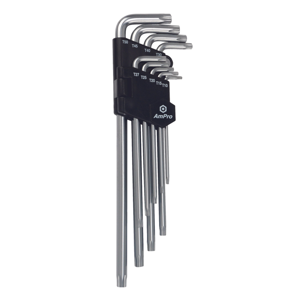AMPRO 9PC LONG ARM STAR KEY - HSB Trading Online Store